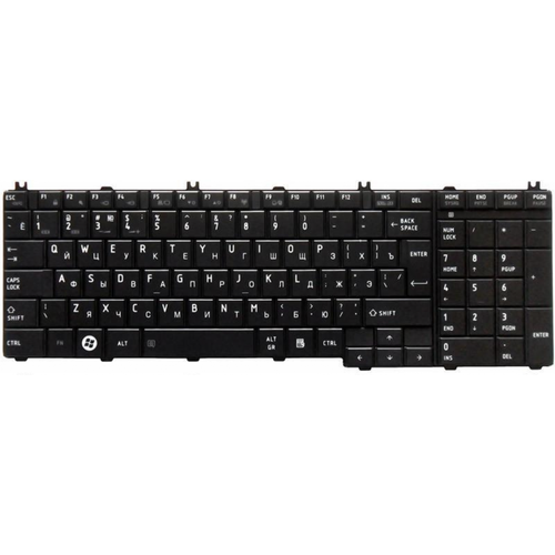 Клавиатура для ноутбука Toshiba Satellite C665 черная