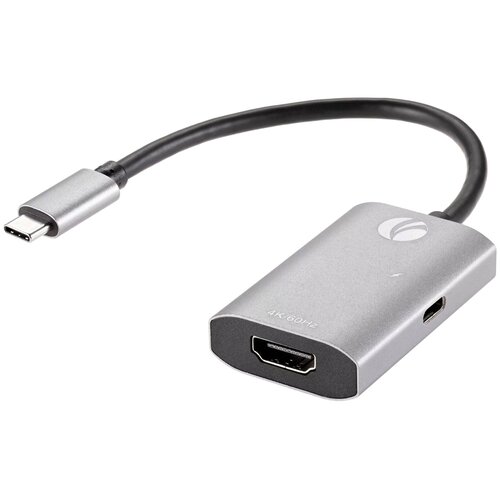 Vcom кабели CU452A Адаптер USB 3.1 Type-Cm --> HDMI A f , 4K@60Hz, PD charging, Alum Shell, 4895182218017