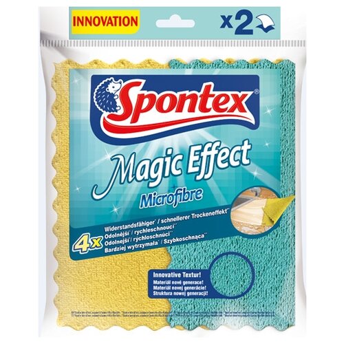 Новое поколение микрофибры и полиуретана Spontex "Magic Effect" (2 штуки)