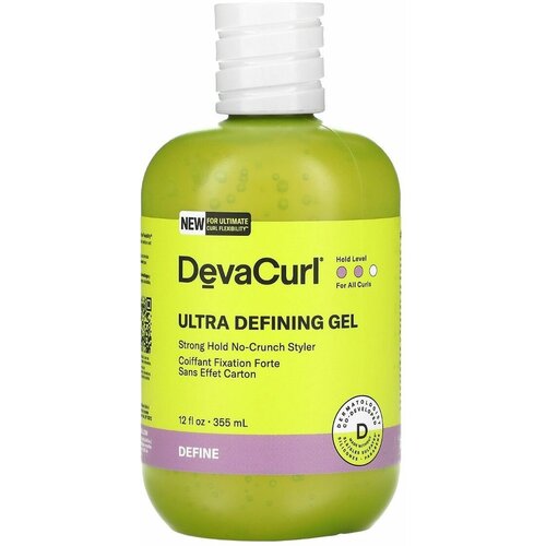 DevaCurl, Ultra Defining Gel, гель для укладки волос сильной фиксации, Strong Hold No-Crunch ...