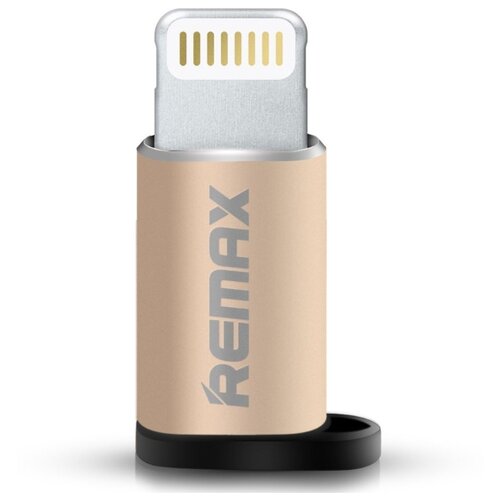 Переходник micro USB - Lightning Remax RA-USB2 - Золотистый