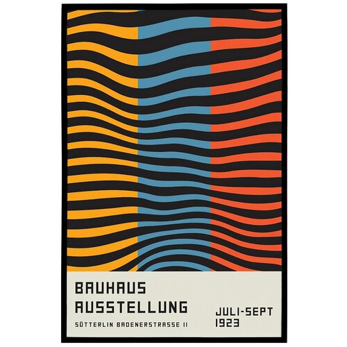 Постер / Плакат / Картина Выставка Bauhaus - Геометрическая абстракция 40х50 см в подарочном тубусе