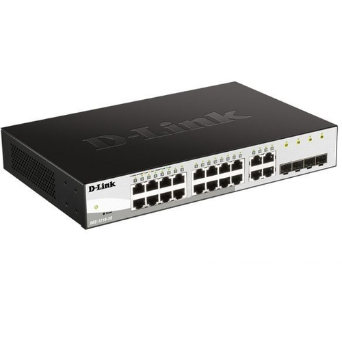 D-Link DGS-1210-20/F2A Настраиваемый коммутатор WebSmart с 16 портами 10/100/1000Base-T и 4 комбо-портами 100/1000Base-T/SFP