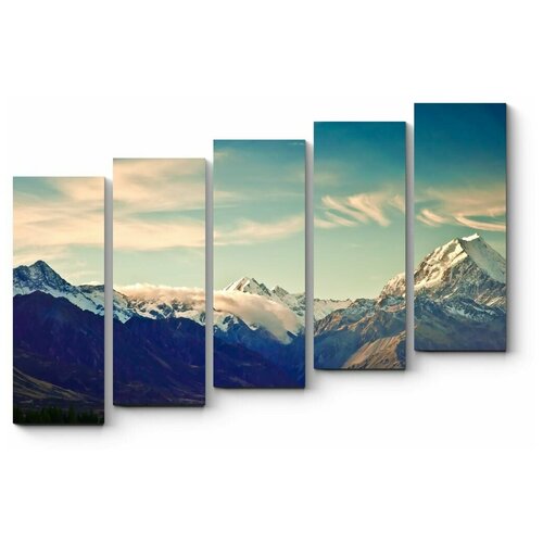 Модульная картина Горы Новой Зеландии 220x154