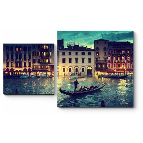 Модульная картина Гранд-канал в закат, Венеция70x42