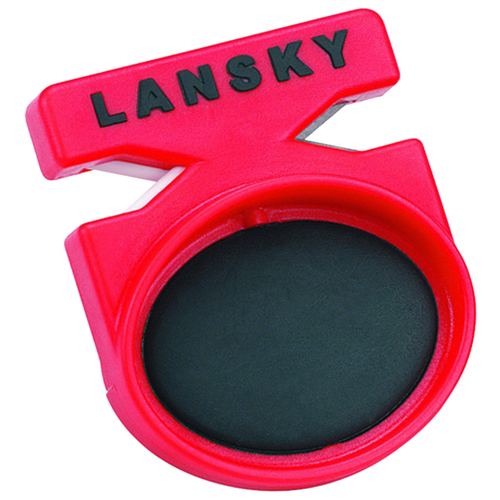 Механическая точилка для ножей Lansky Quick Fix Pocket Sharpener LCSTC, карбид/керамика, красный