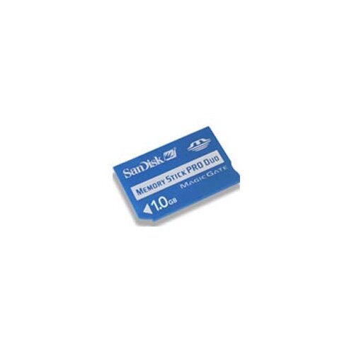 Карта памяти SanDisk Memory Stick Pro Duo 1 ГБ, R/W 10/10 МБ/с, 1 шт., черный