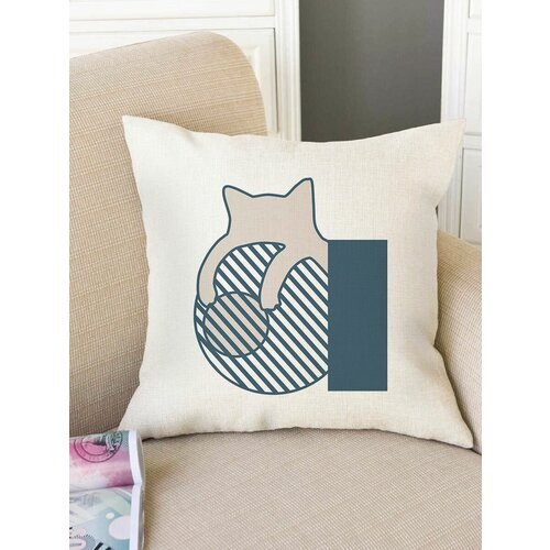 Подушка декоративная на диван Кот