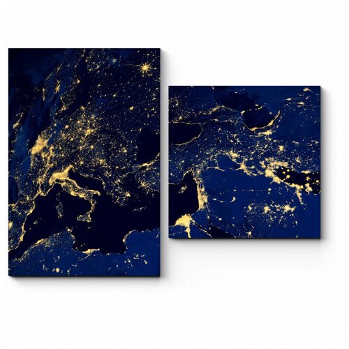 Модульная картина Земля из Космоса прекрасна 150x113