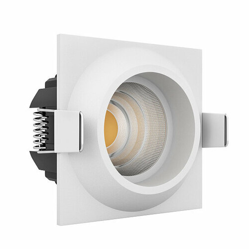 Встраиваемый светодиодный потолочный светильник, спот подвесной квадратный Ledron GIZA White 15 W