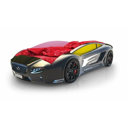 Кровать-машина чёрная Roadster "Лексус"