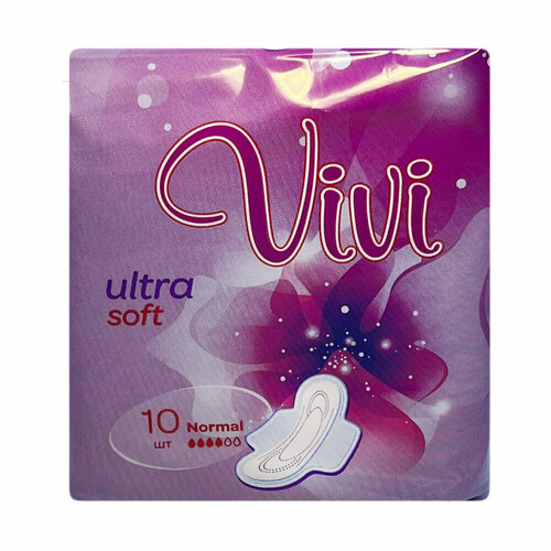 Прокладки женские гигиенические VIVI Normal ultra soft (10 шт/уп), 3 упаковки