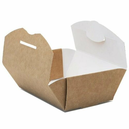 Коробка для наггетсов и картофеля фри М Крафт, картон 411-004 (1 шт/упак, 300 шт/кор)
