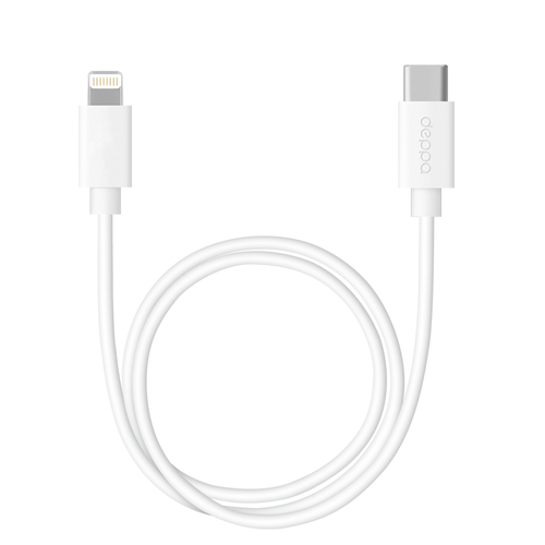 Дата-кабель USB Type-C - Lightning, 1.2м, белый, крафт, Deppa 72236-OZ