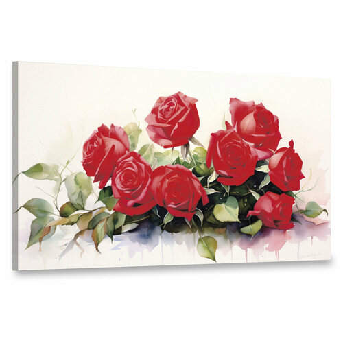 Интерьерная картина 100х60 "розы"