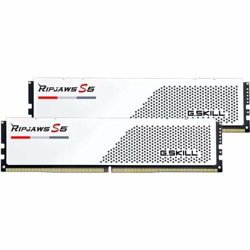 Оперативная память G.skill DDR5 Ripjaws S5 32GB (2x16GB) 6000MHz CL32 (32-38-38-96) 1.35V (F5-6000J3238F16GX2-RS5W) White