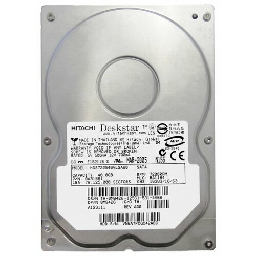 Жесткий диск Dell 0A31561 41,1Gb 7200 SATA 3.5" HDD