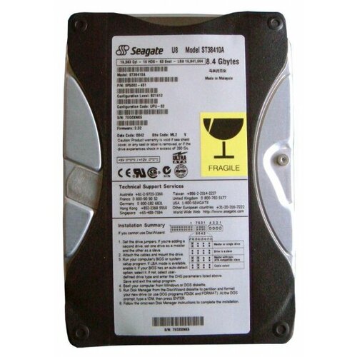 Жесткий диск Seagate ST38410A 8,4Gb 5400 IDE 3.5" HDD