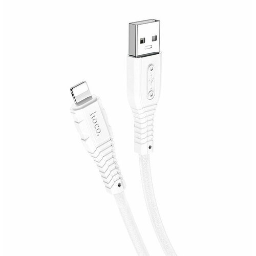 Кабель USB Lightning 8Pin HOCO X67 Nano silicone 2.4A 1.0м белый