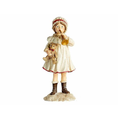 Декоративная фигура малышка салли С дудочкой, полистоун, 17 см, Goodwill MC38049-1