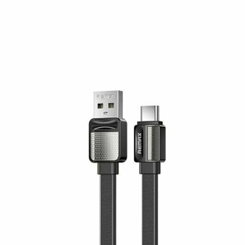 USB кабель Remax Platinum Pro RC-154i Type-C, 2.4А, 1 метр, PVC, черный
