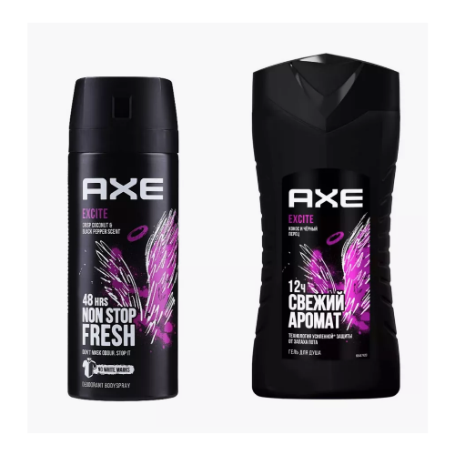 Дезодорант AXE Excite 150 мл + гель для душа AXE Excite 250 мл