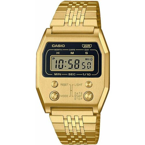 Наручные часы CASIO, черный, золотой