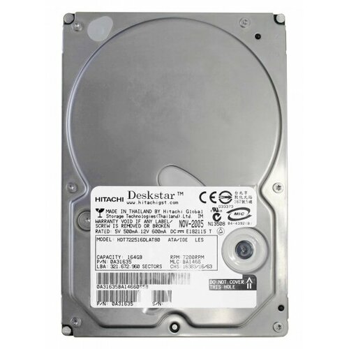 Жесткий диск Hitachi 0A31635 164Gb 7200 IDE 3.5" HDD