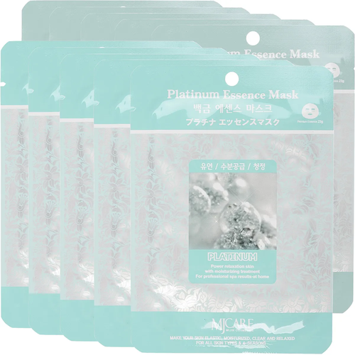 Маска для лица тканевая с платиной Mijin Platinum Essence Mask, 23 г - 10 шт