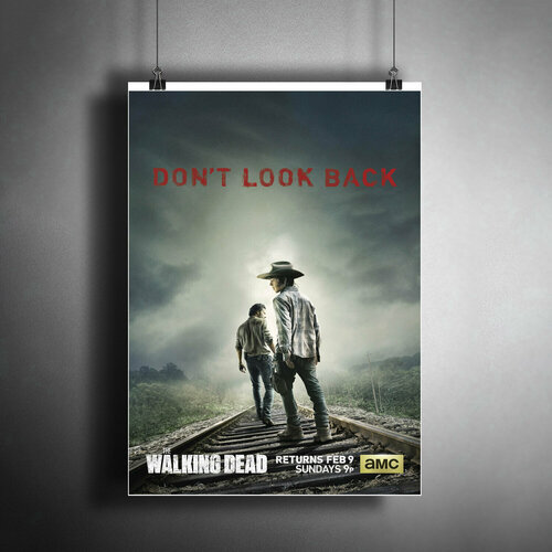Постер плакат для интерьера "Сериал: Ходячие мертвецы. The Walking Dead" / Декор дома, офиса, комнаты, квартиры A3 (297 x 420 мм)