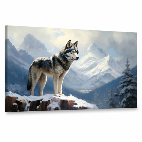 Интерьерная картина 100х60 "Волк"