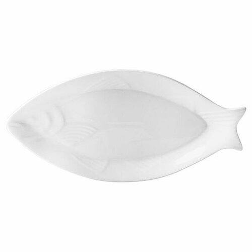 Блюдо для рыбы «Кунстверк», фарфор, H=31, L=396, B=192мм, белый (Kunstwerk)