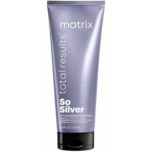 MATRIX Маска для нейтрализации желтизны волос So Silver Toning Hair Mask (200 мл)