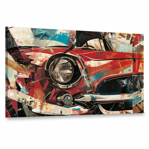 Интерьерная картина 100х60 "Автомобильная абстракция"