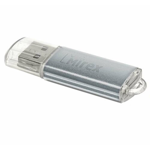 Флешка Mirex UNIT SILVER, 32 Гб, USB2.0, чт до 25 Мб/с, зап до 15 Мб/с, серебристая