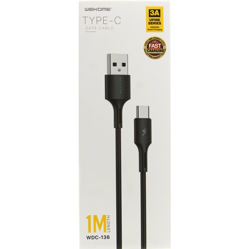 USB Кабель Type-C WECOME WDC-136 (1м Черный)