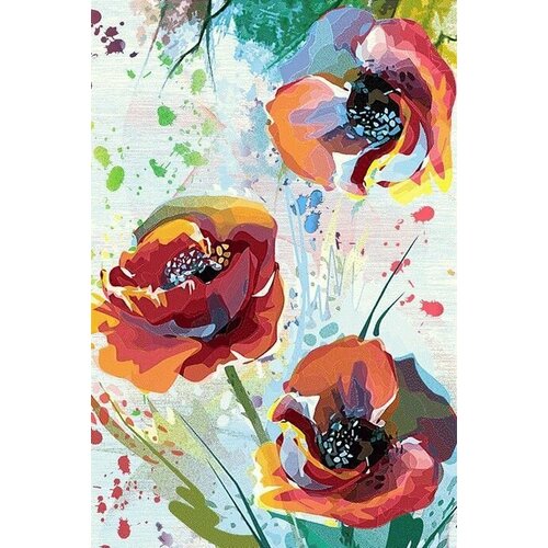 Шерстяной ковер Hunnu Цветы 6A1616 001 2.4 x 3.4 м.