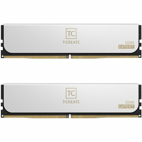 Оперативная память Team Group DDR5 T-Create Expert 64GB (2x32GB) 6400MHz CL34 (34-44-44-84) 1.35V White (CTCWD564G6400HC34BDC0)