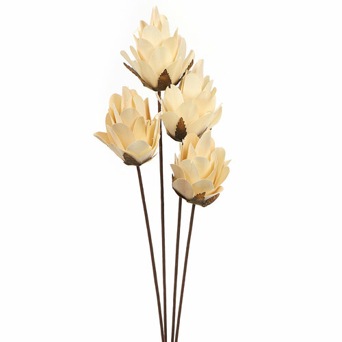 Цветок искусственный декоративный Ветвь, 55 см, крем, Y4-3530