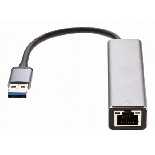 Переходник Vcom USB 3.0 - RJ-45 1000Mbps+3 USB3.0, Aluminum Shell, 0.2м DH312A