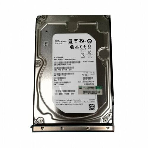 Жесткий диск HP 867263-B21 8Tb 7200 SAS 3,5" HDD