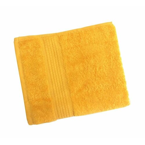 Махровое гладкокрашеное полотенце 70*140 см 460 г/м2 (Ярко-желтый)