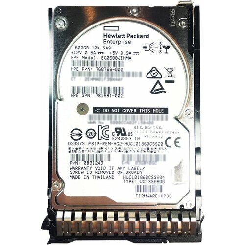 Жесткий диск HP 781581-002 600Gb 10000 SAS 2,5" HDD