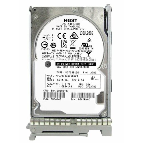 Жесткий диск Cisco 0B34148 1,2Tb 10000 SAS 2,5" HDD