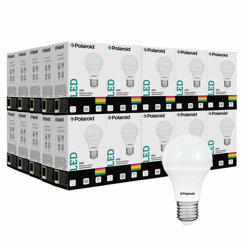 Светодиодная лампа Polaroid 220V A60 5,5W 3000K E27 470lm (50 шт.)