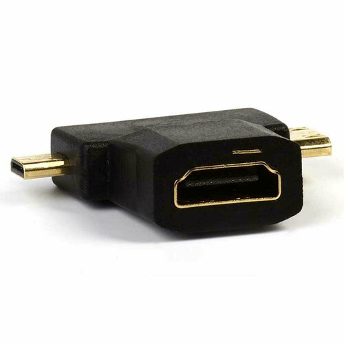 Разветвитель Smartbuy HDMI гнездо - mini HDMI штекер - micro HDMI штекер