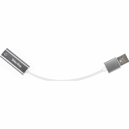 Переходник аудио Telecom USB2.0(M)-->3.5мм F (гнездо) 0.1м