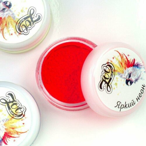 Zoo Nail Art 1607 Пигмент "Яркий неон" 1 г коралловый