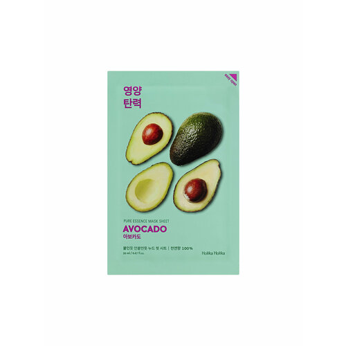 HOLIKA HOLIKA Маска тканевая для лица Pure Essence Mask Sheet Avocado, 20 мл