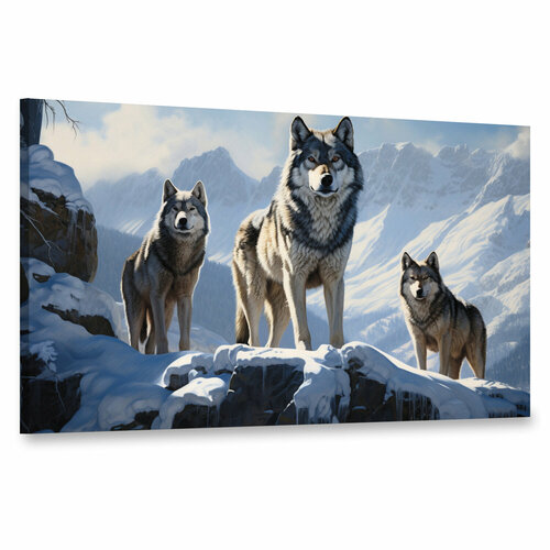 Интерьерная картина 100х60 "волк"